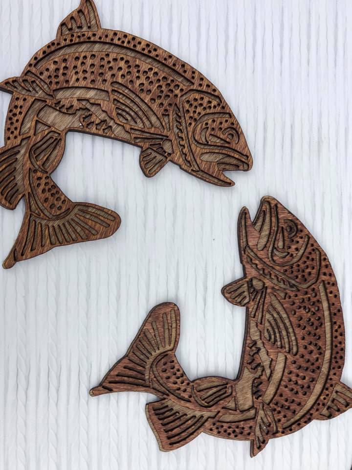 Layered Trout or Large Mouth Bass - Sweetfern Designs